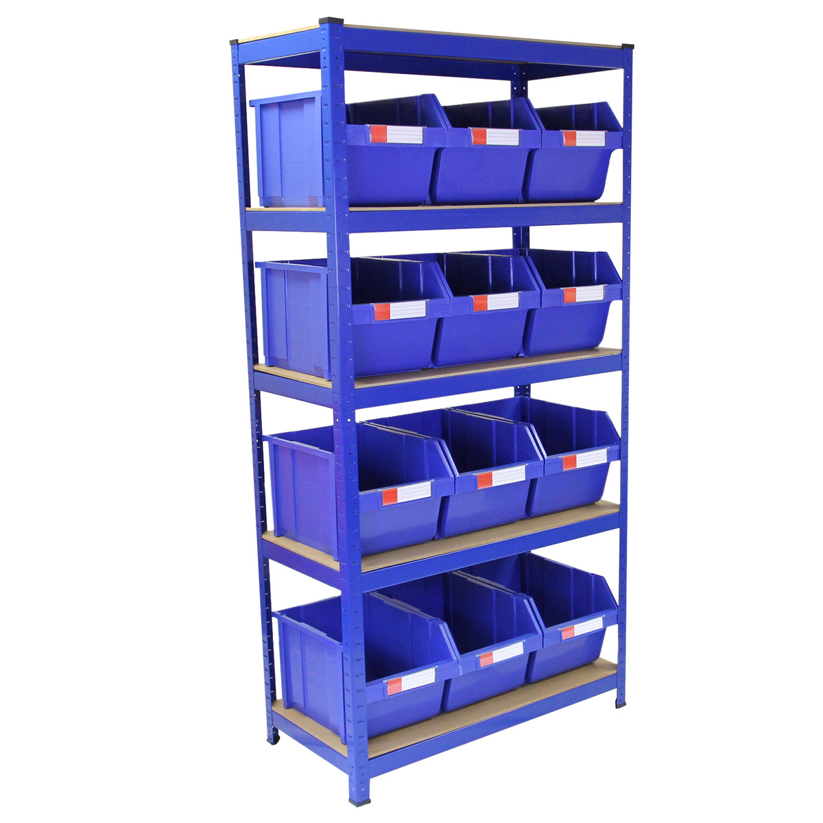 T-RAX Stellingkast - Blauw - 12 Bakken - Monster Racking – Monster Shop NL